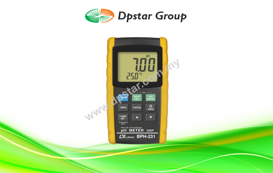 PH METER, Bench type, RS232/USB, Data logger – Lutron BPH-231 - Dpstar ...